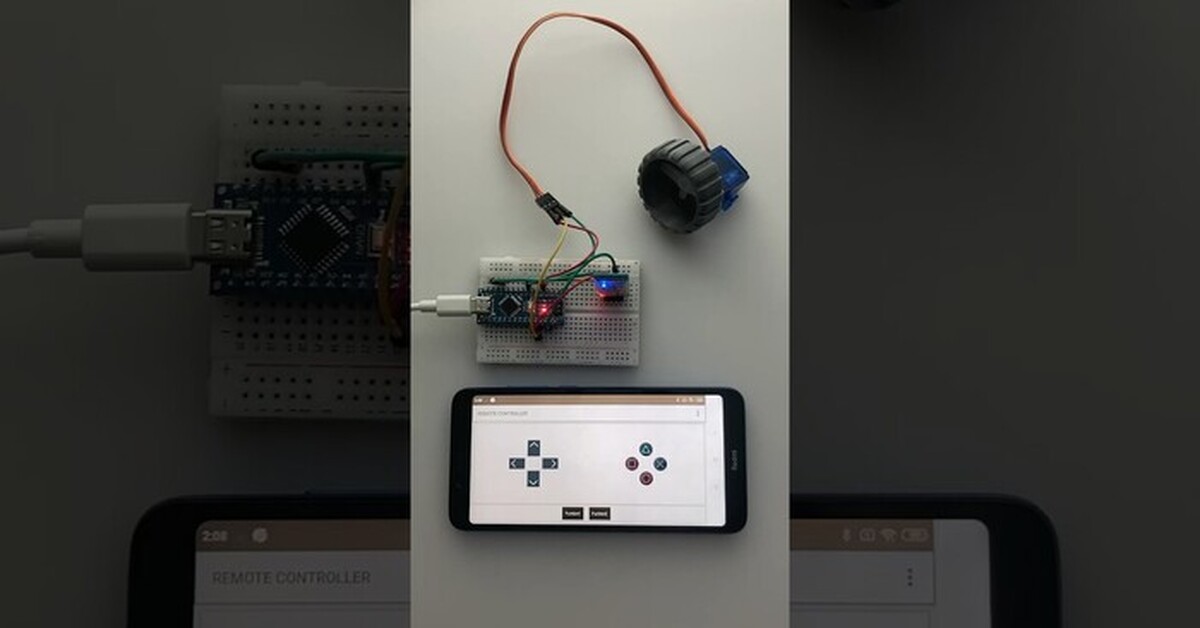 Bluetooth +- Servo FS90R - Arduino Nano / ArduBlock | Пикабу