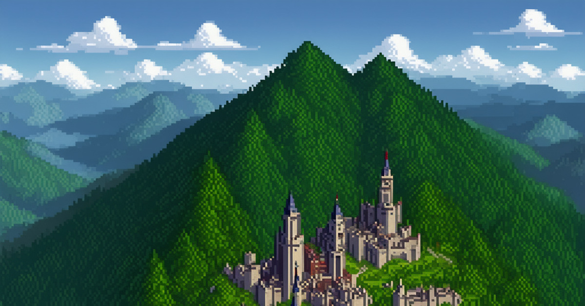 Pixel castle | Пикабу