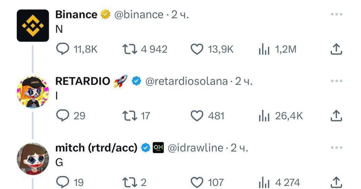Тем временем, обстановка на официальном аккаунте Binance в X (Twitter ...