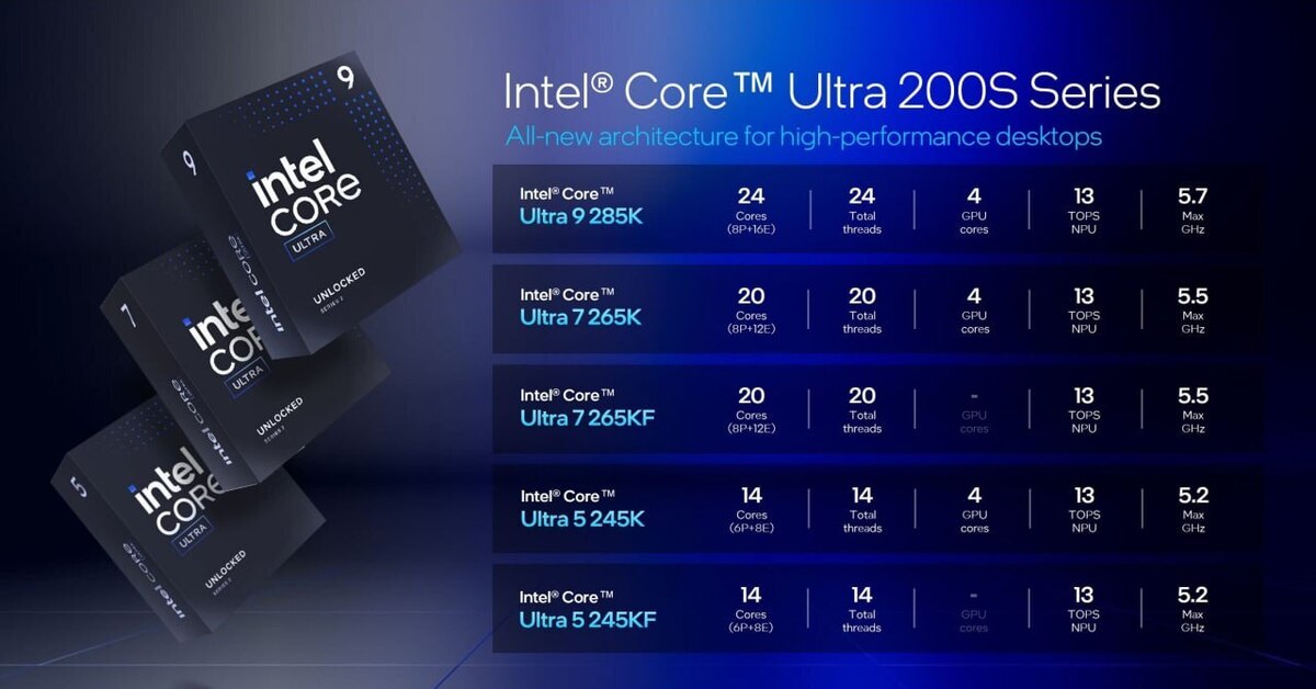 Intel официально представила процессоры Core Ultra 200S - 11.10.24 17: ...