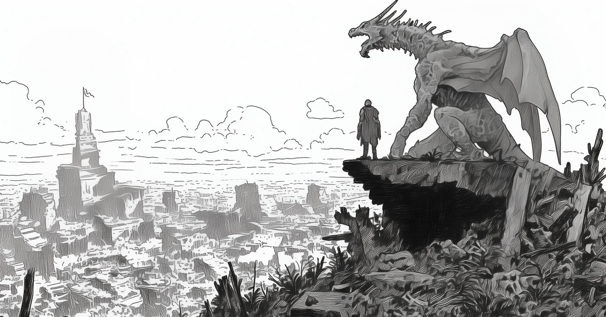 Inktober-2024. День 13: Horizon | Пикабу