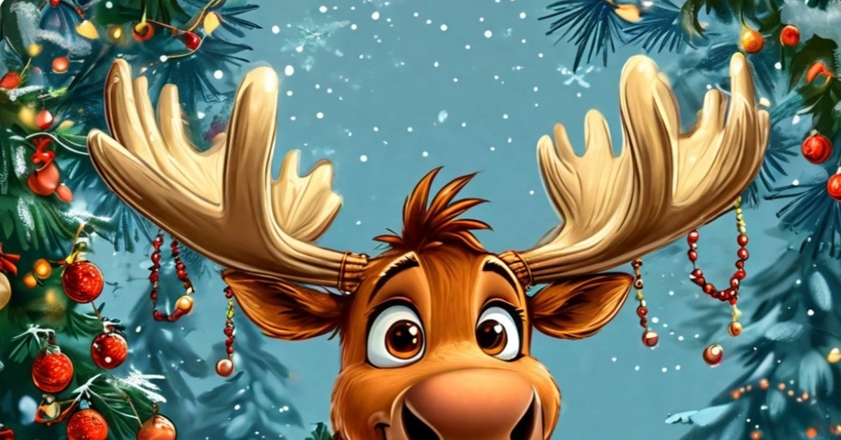 Новогодний олень | Пикабу