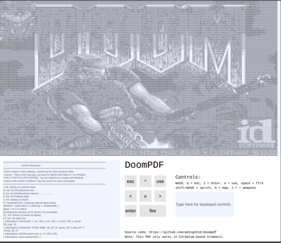 Doom портировали на PDF - 16.01.25 13:03 | Пикабу
