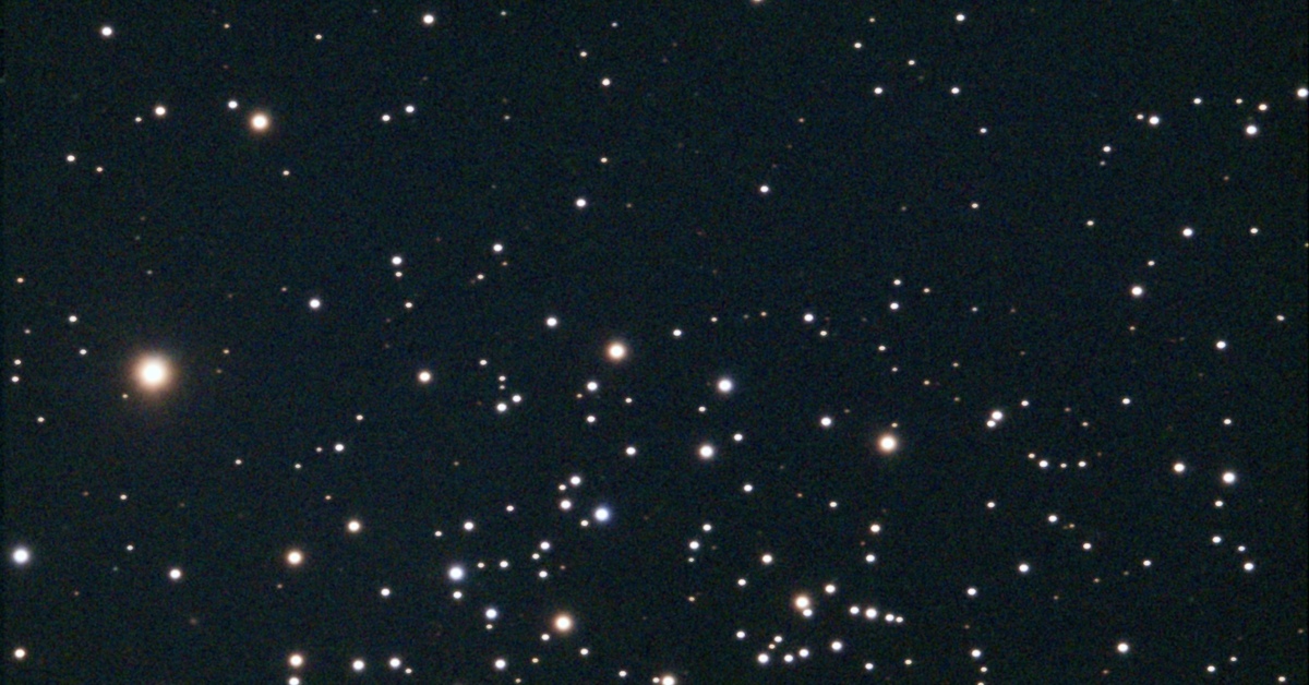 Рассеянное звёздное скопление M67 (NGC 2682) показываю как оно выглядит ...
