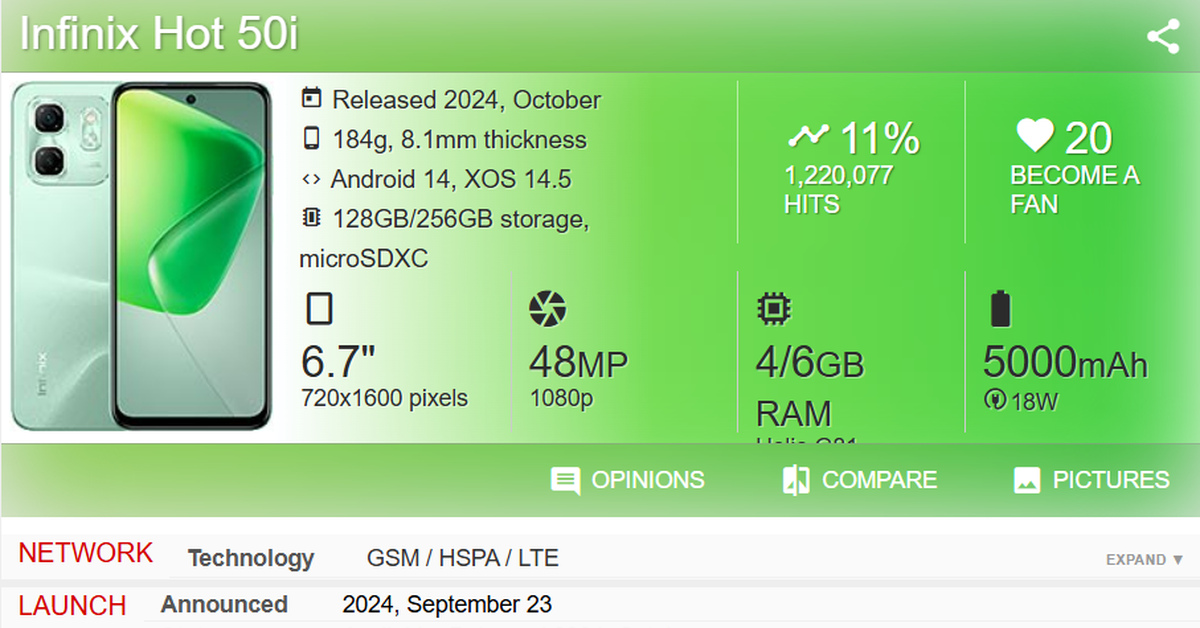 Скромненький обзорчик на Infinix HOT50I - 07.03.25 10:21 | Пикабу