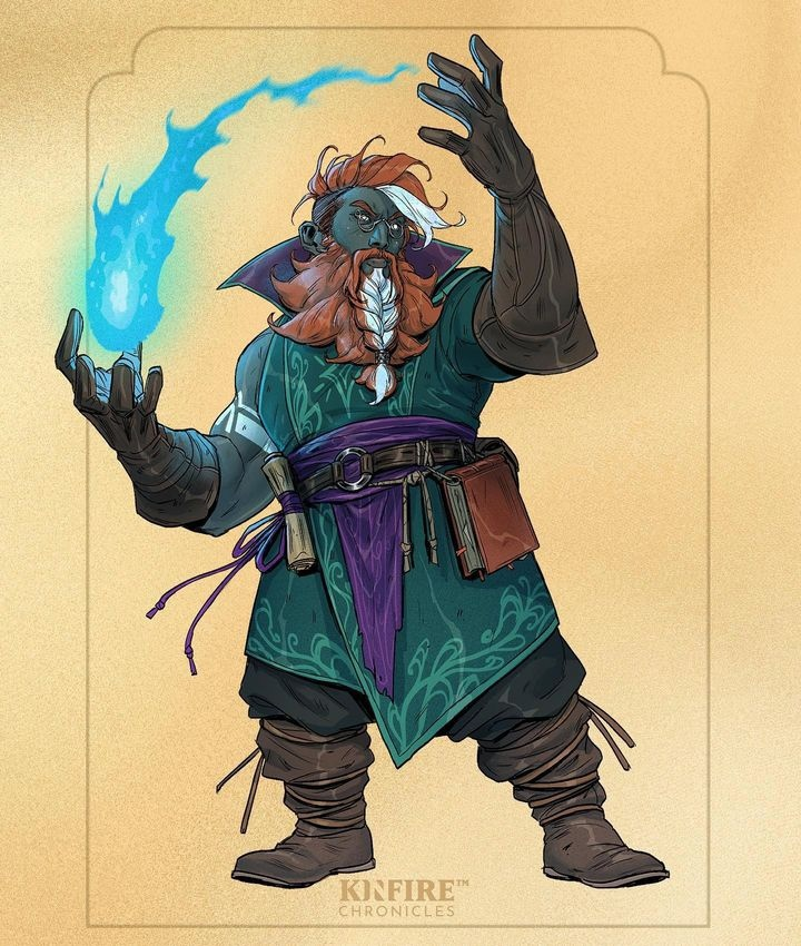 Персонажи настольной игры Kinfire Chronicles от художника Ron Koza | Пикабу