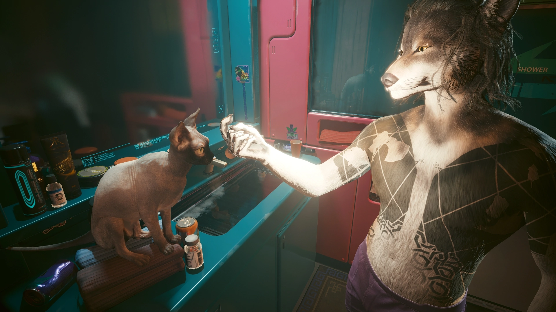 Фурри в Cyberpunk 2077 #6 Male Biosculpted Exotics Mod | Пикабу