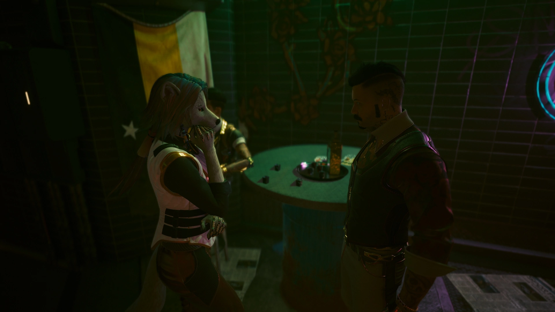 Фурри в Cyberpunk 2077 #16 Female Biosculpted Exotics Mod + white wolf ...