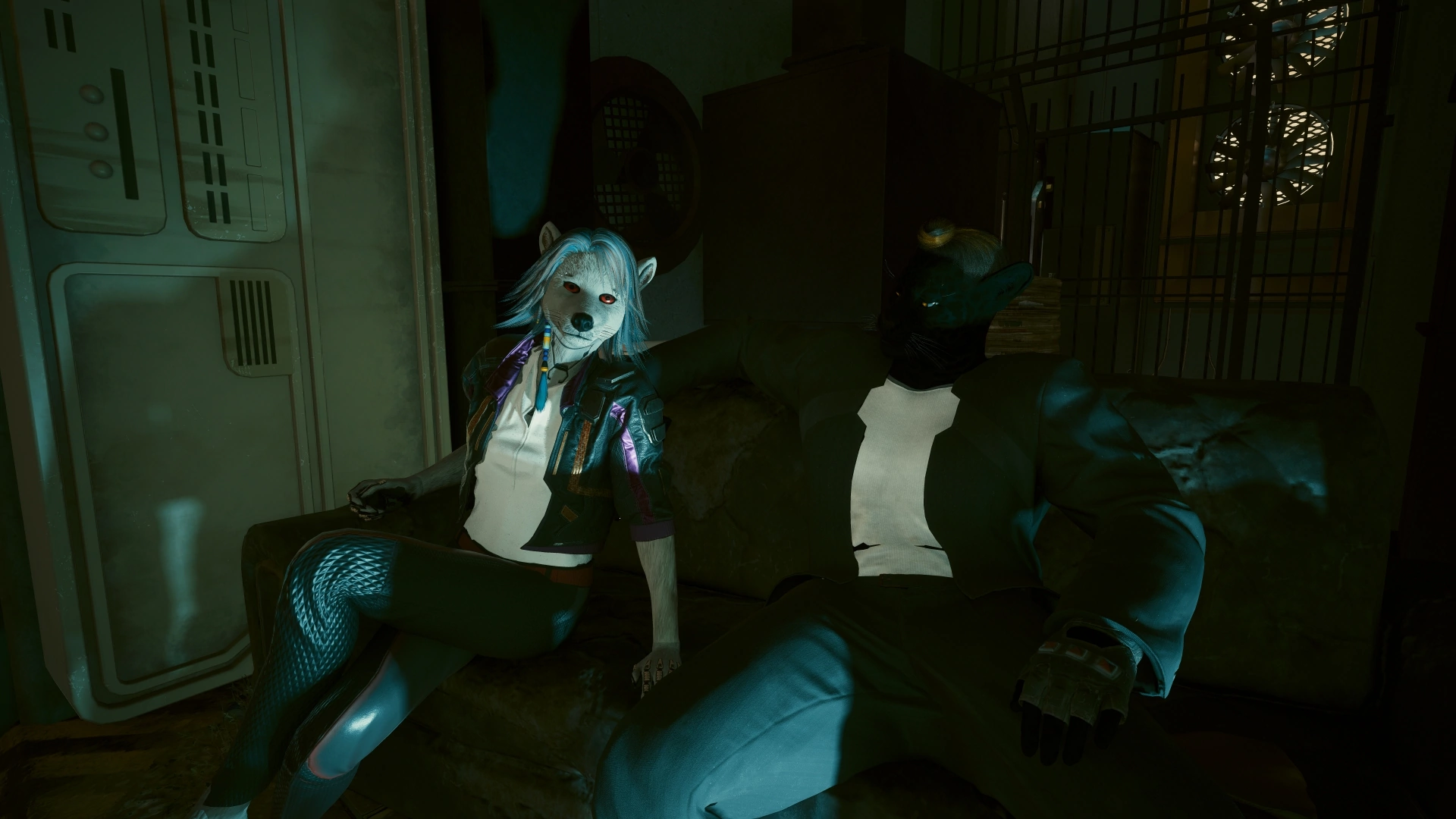 Фурри в Cyberpunk 2077 #16 Female Biosculpted Exotics Mod + white wolf ...