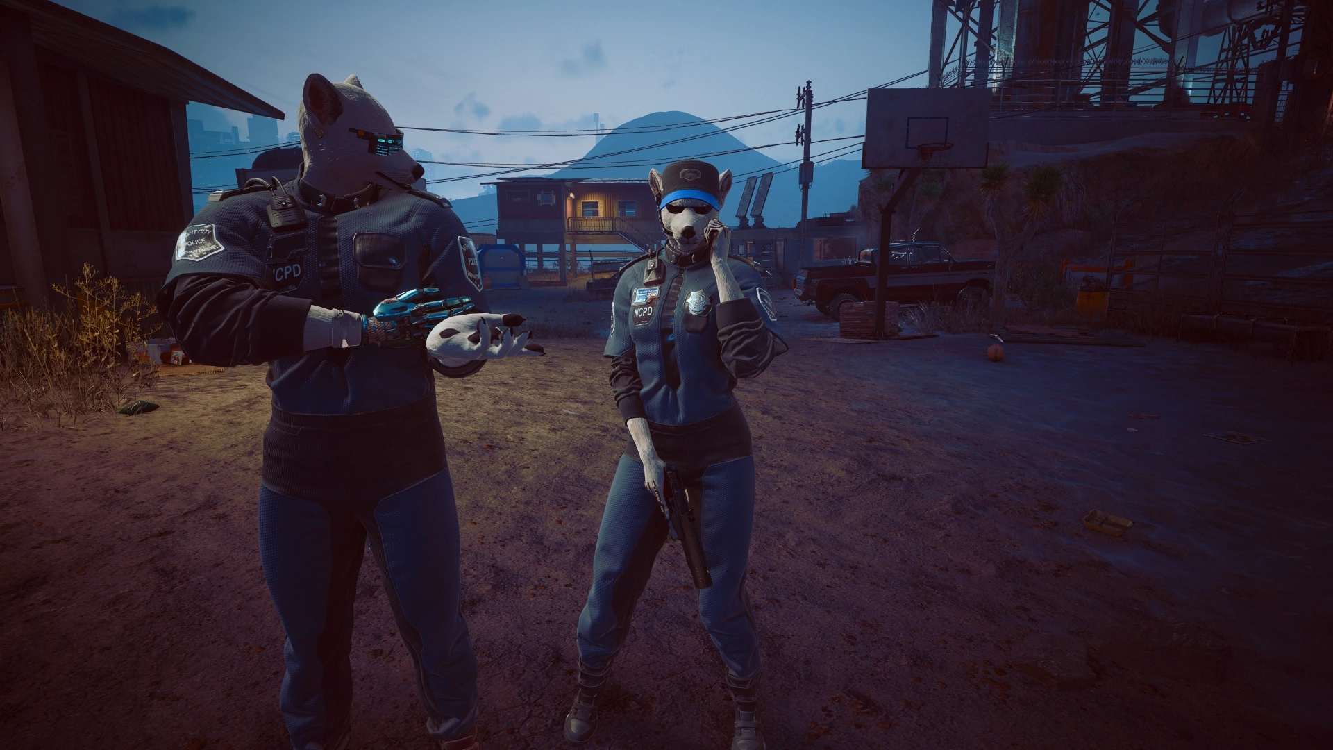 Фурри в Cyberpunk 2077 #17 Female Biosculpted Exotics Mod + white wolf ...