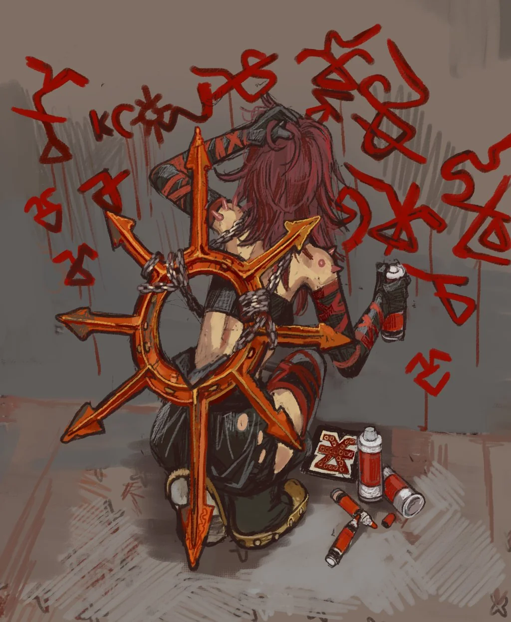 Культист-тян от Mossacannibalis | Пикабу