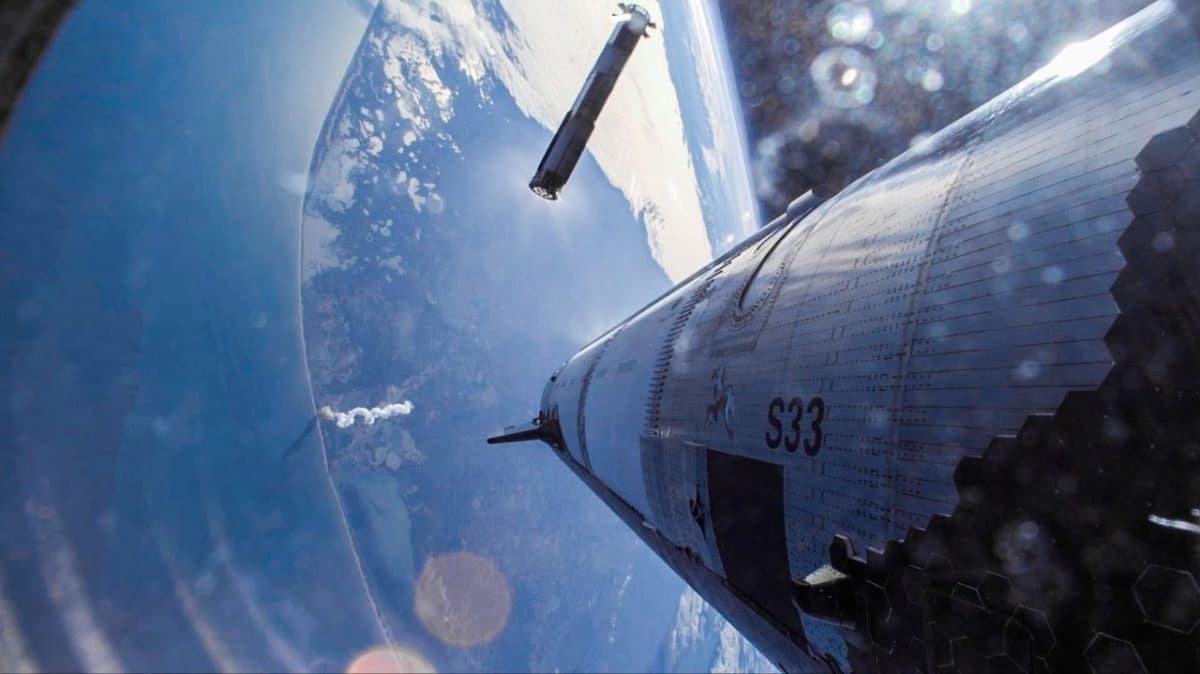 SpaceX опубликовала снимки седьмого полета, сделанные камерой корабля Starship S33 перед взрывом ...