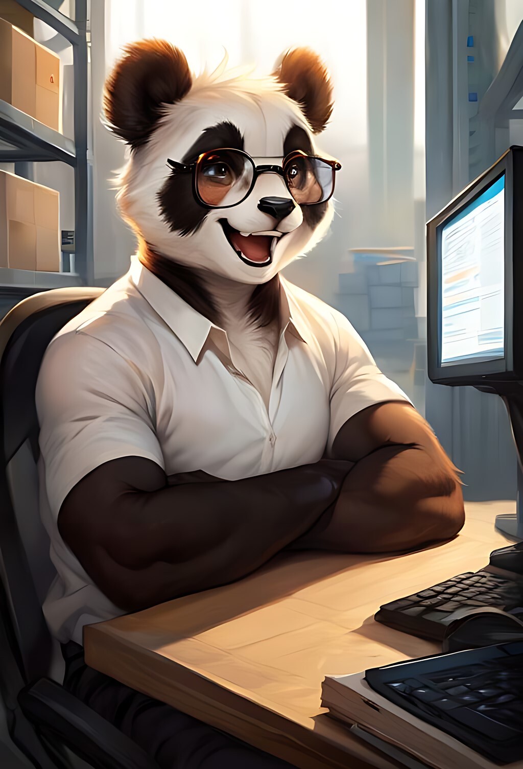 Фурри арт от Wolfmks #707 | Пикабу