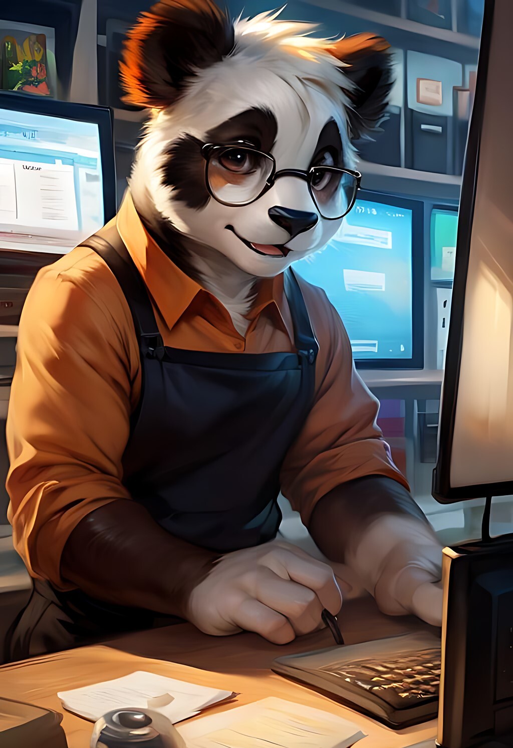 Фурри арт от Wolfmks #707 | Пикабу