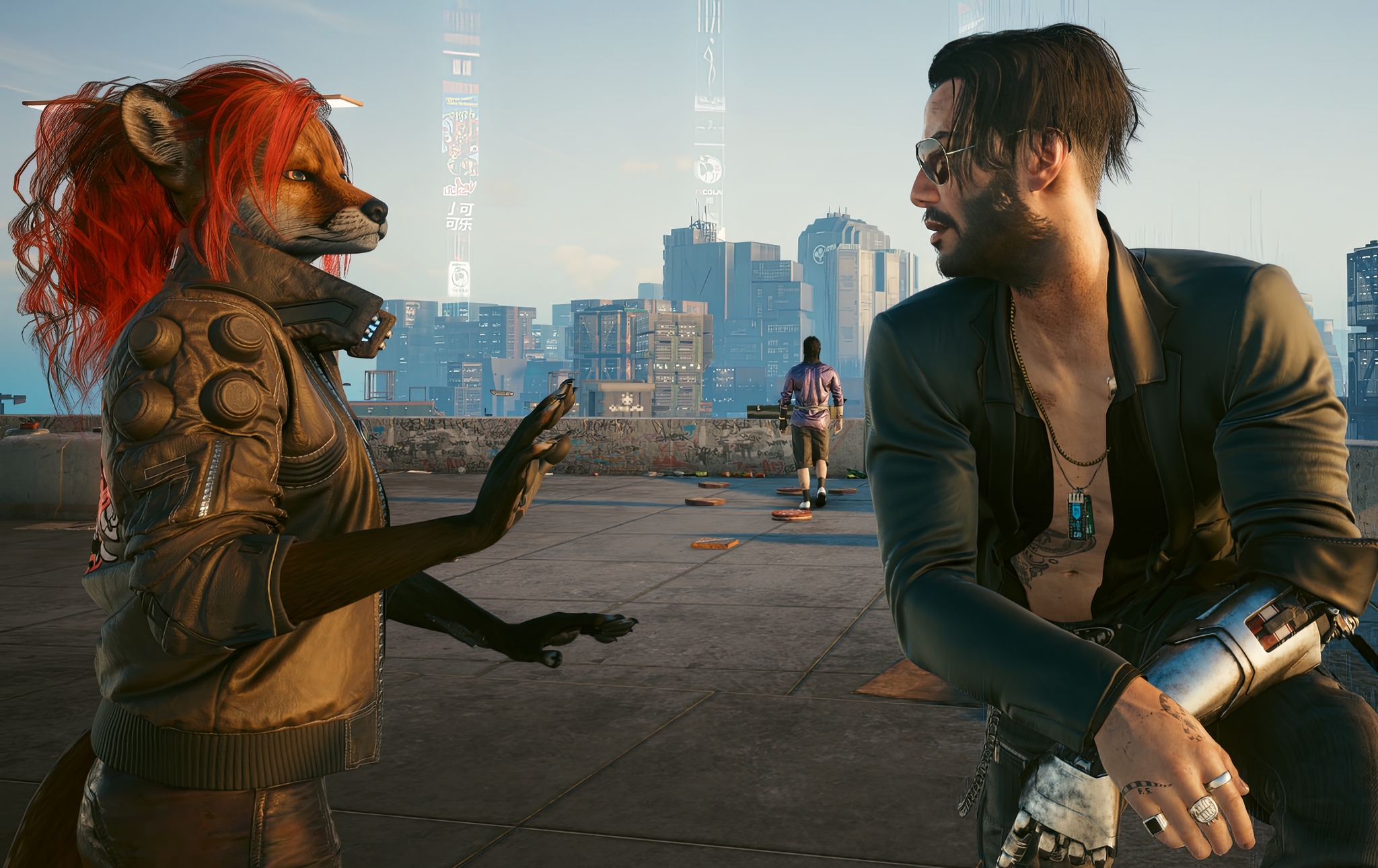 Фурри в Cyberpunk 2077 #42 Foxy V | Пикабу